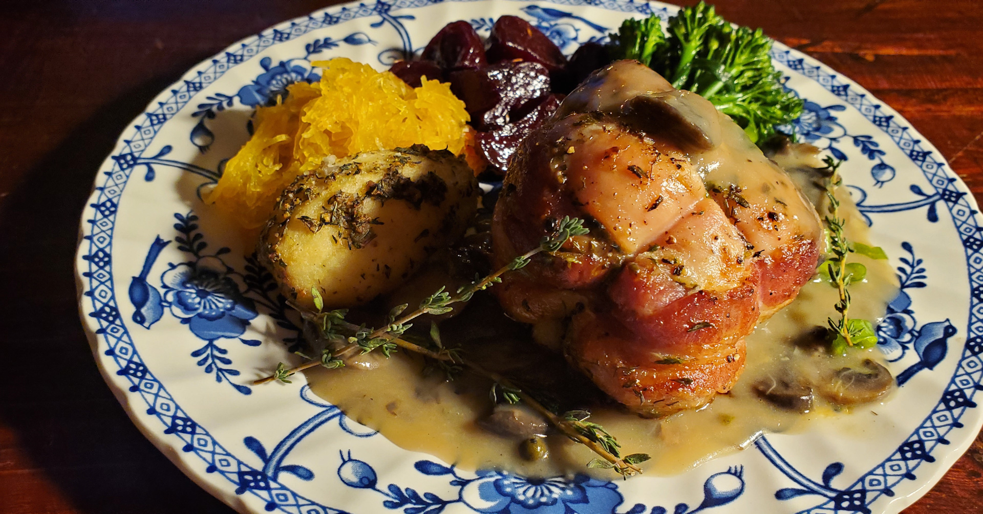 Chicken Tournedos Mushroom Green Peppercorn | Amherst Shore Country Inn ...